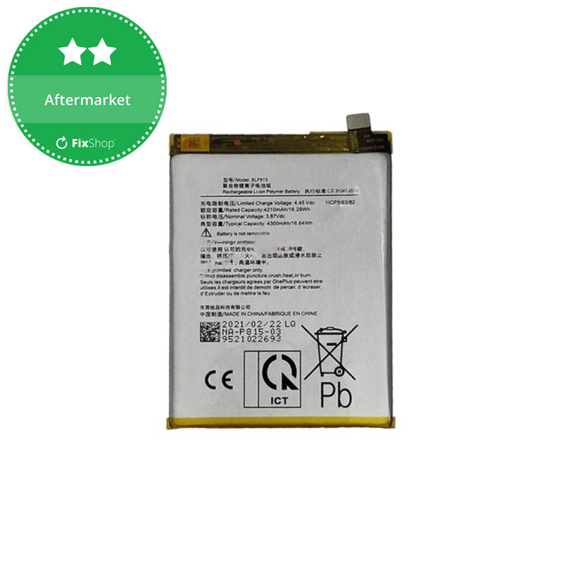 OnePlus Nord N10 5G - Batéria BLP815 4300mAh | FixServis