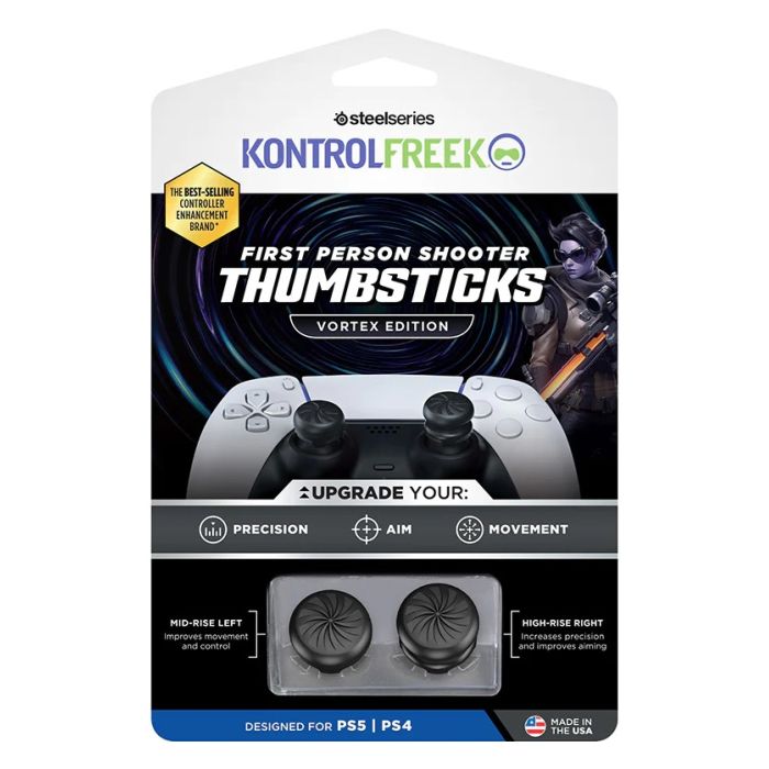 Kontrol Freek - Vortex (Black) PS4/PS5 Extended Controller Grip Caps ...