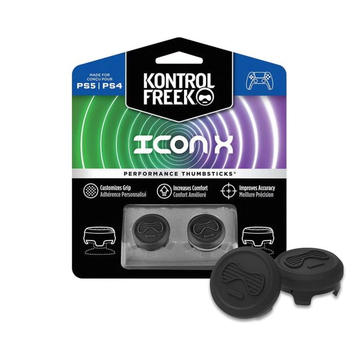 Kontrol Freek - Icon X (Black) PS4/PS5 Extended Controller Grip Caps ...
