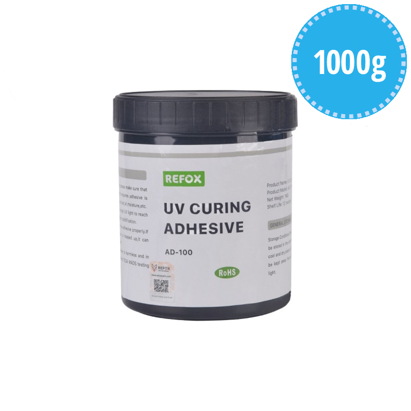 Refox AD-100 - UV Vytvrditeľné Vodotesné Lepidlo (1kg) | FixServis