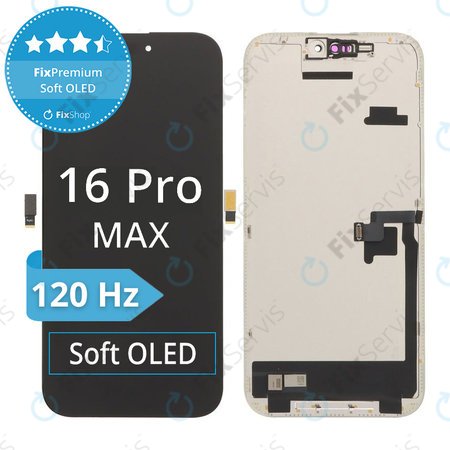 Displej Soft OLED pre iPhone 16 Pro Max - Dotykové sklo + Rám ...
